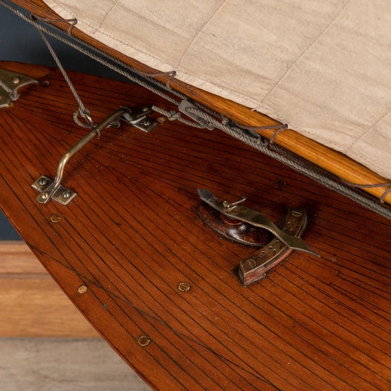 20th Century English Gaff Rigged Racing Wood Pond Yacht, circa 1910 For ...