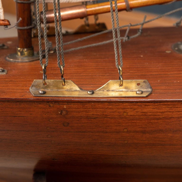 20th Century English Gaff Rigged Racing Wood Pond Yacht, circa 1910 For ...