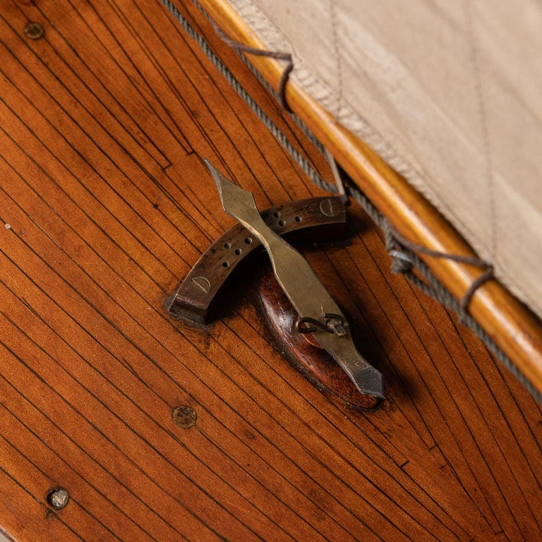 20th Century English Gaff Rigged Racing Wood Pond Yacht, circa 1910 For ...