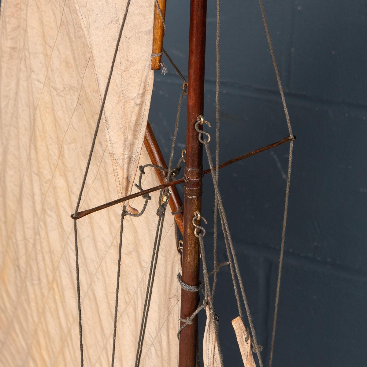 20th Century English Gaff Rigged Racing Wood Pond Yacht, circa 1910 For ...