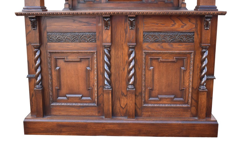 20th Century English Jacobean Style Carved Oak Bar For Sale at 1stDibs ...
