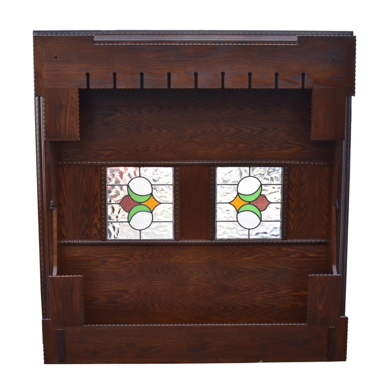 20th Century English Jacobean Style Carved Oak Bar For Sale at 1stDibs ...