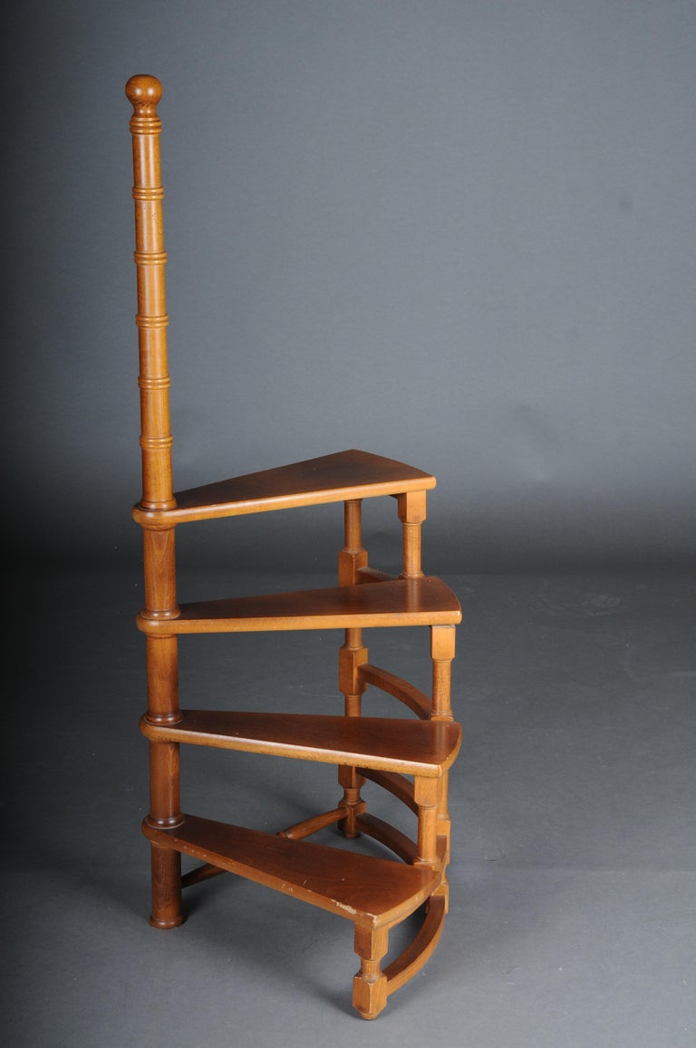 20th Century English Leather Library Step or Stairs / Stepladder ...