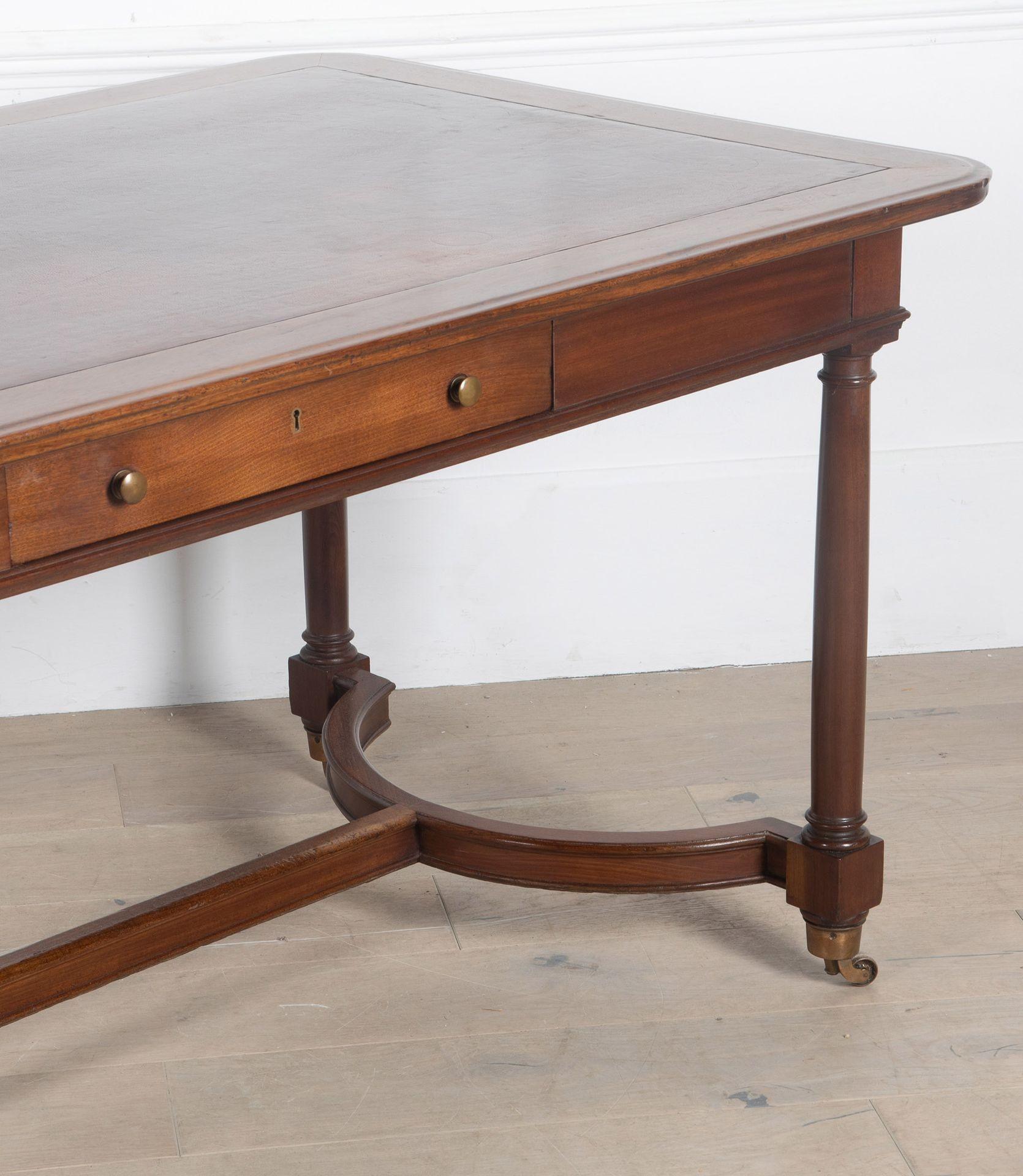 20th Century English Mahogany Writing Table For Sale at 1stDibs