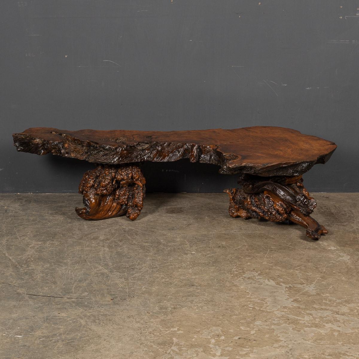 20th Century English Natural Elm Wood Table For Sale at 1stDibs