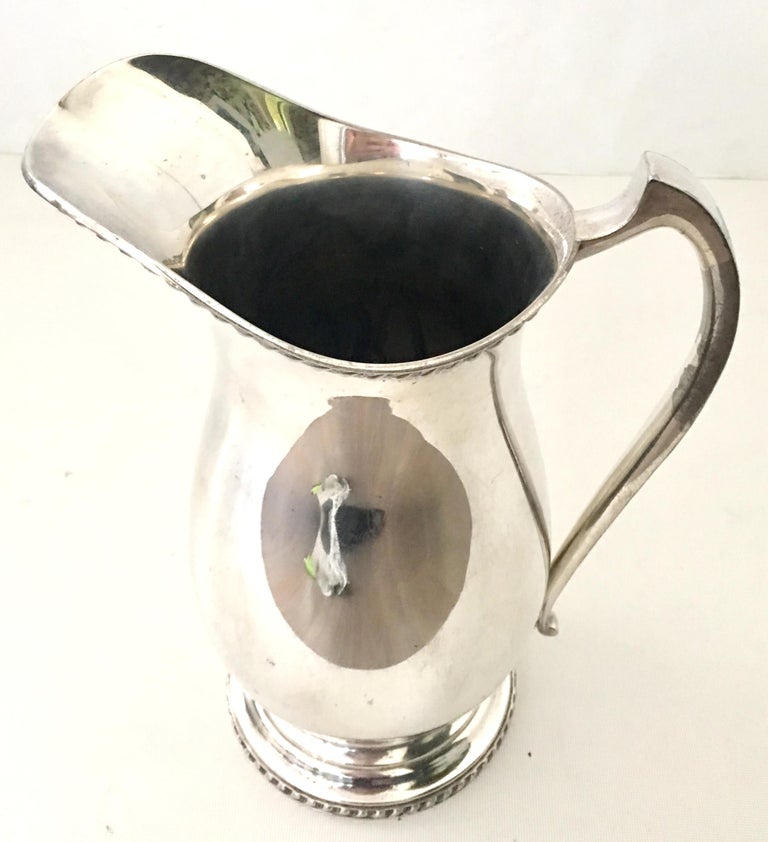 20th Century English Silver Plate Beverage Serving Pitcher by, Bristol ...