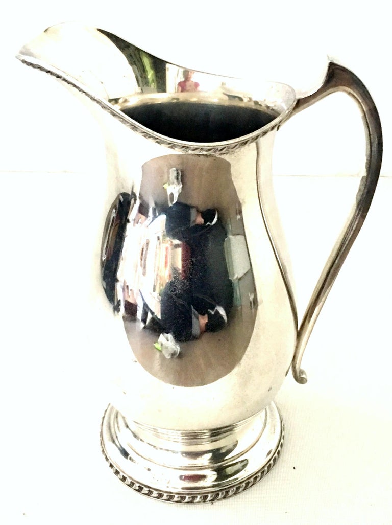 20th Century English Silver Plate Beverage Serving Pitcher By, Bristol ...