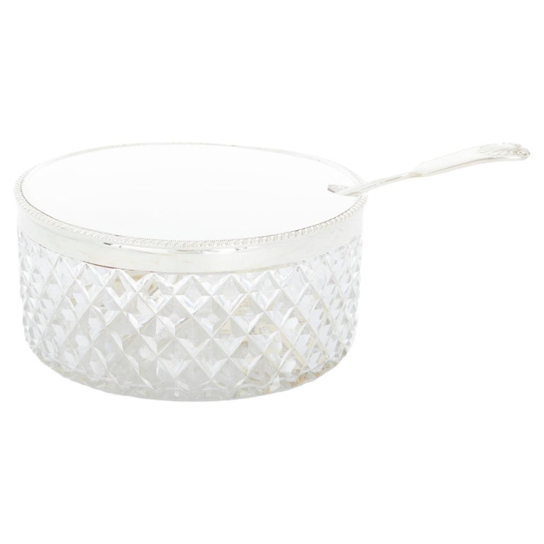 20th Century English Silver Plate / Cut Crystal Tableware For Sale at ...