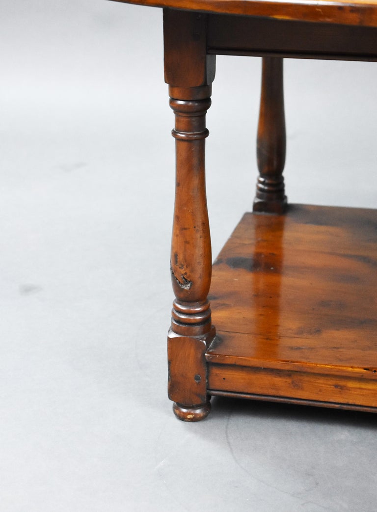 20th Century English Sold Yew Wood Coffee Table For Sale at 1stDibs