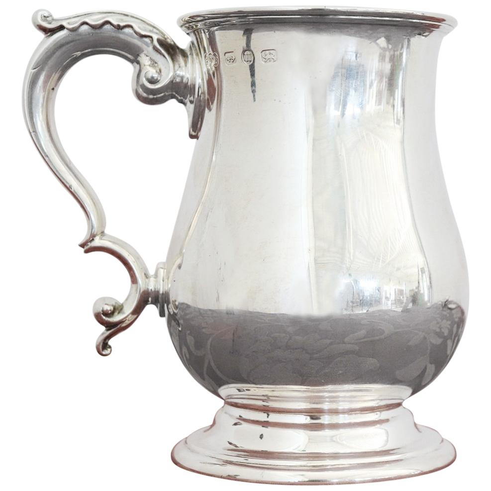20th Century English Sterling Silver 925 Tankard by Elkington and Co ...