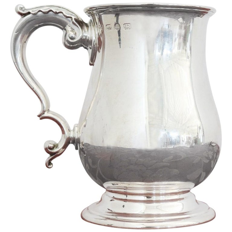 20th Century English Sterling Silver 925 Tankard by Elkington and Co ...