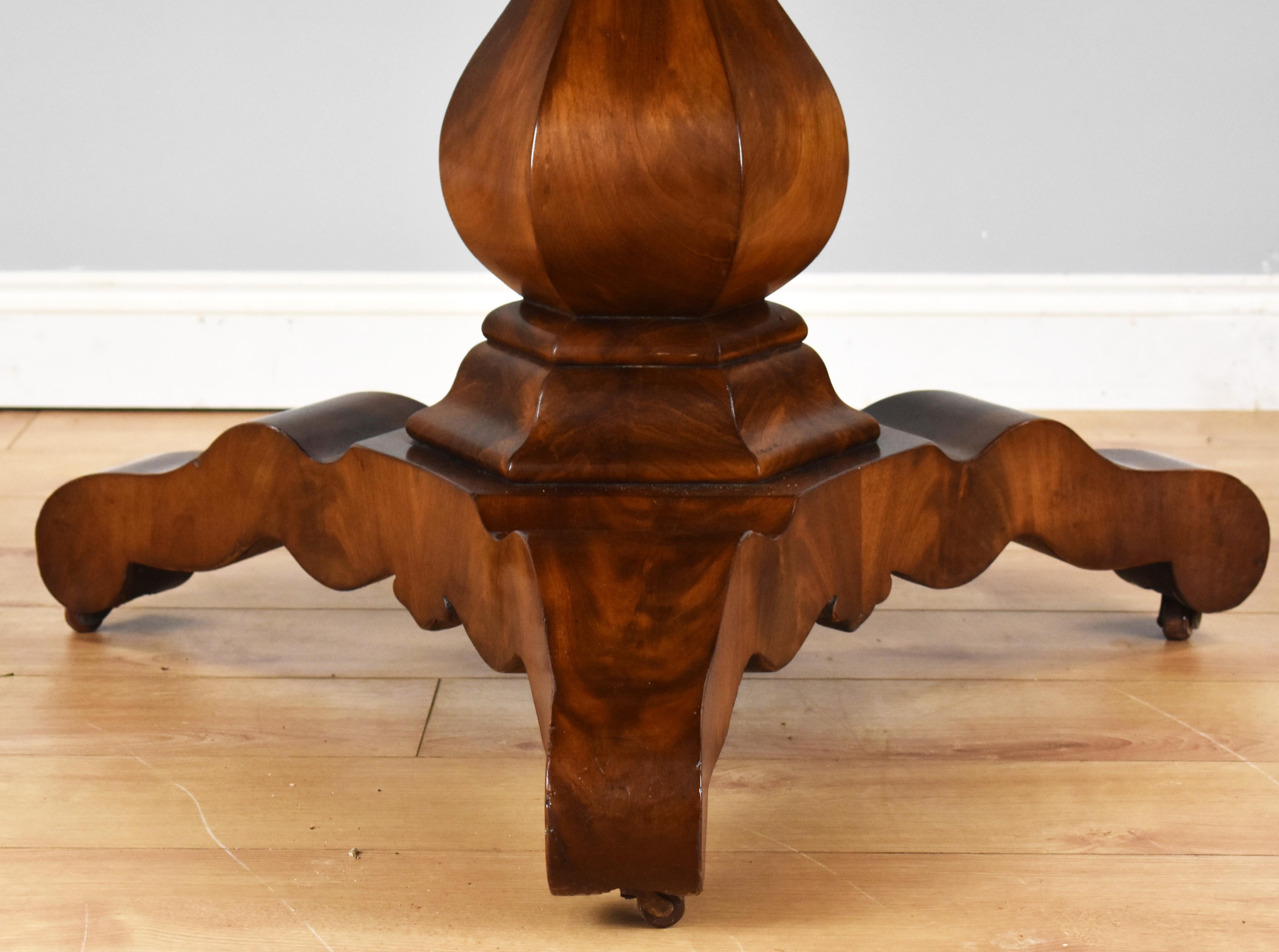 20th Century English Victorian Mahogany Circular Library Table For Sale ...