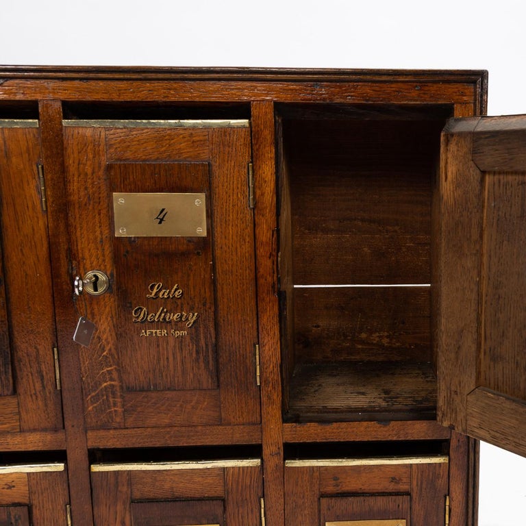 20th Century English Wall Mounted Oak Indoor Post Box, circa 1930 at ...