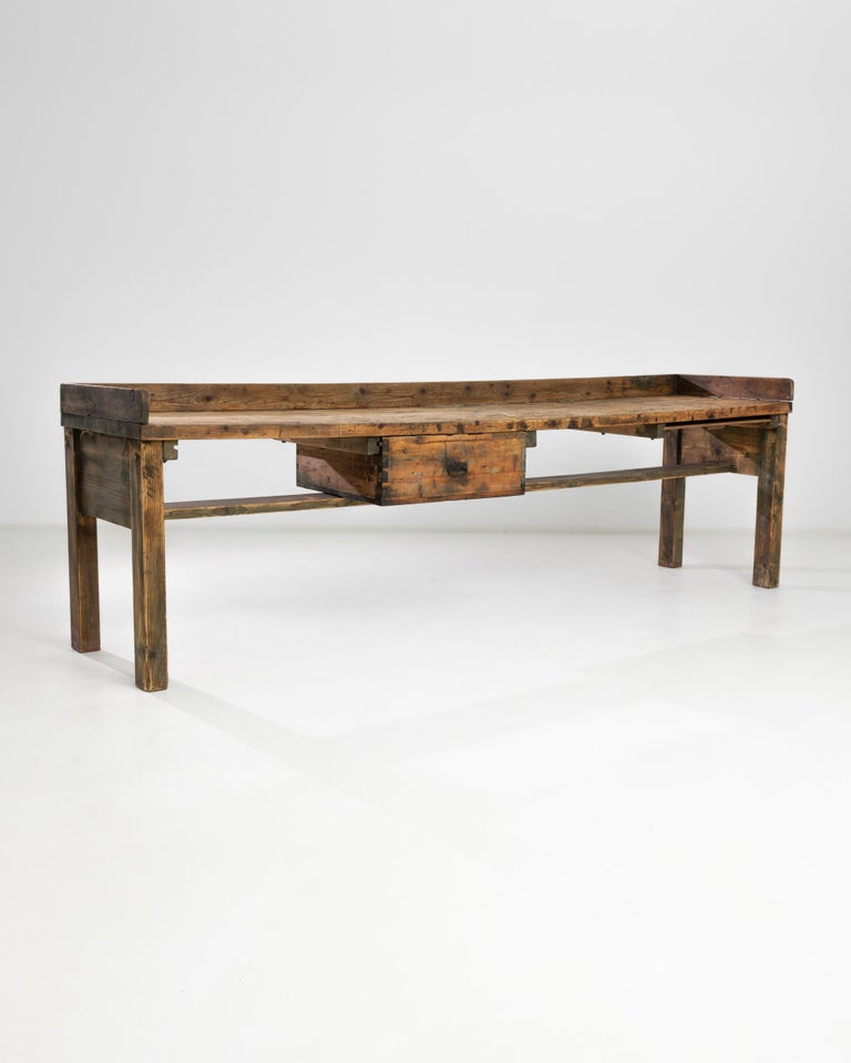 20th Century European Wooden Work Table For Sale at 1stDibs
