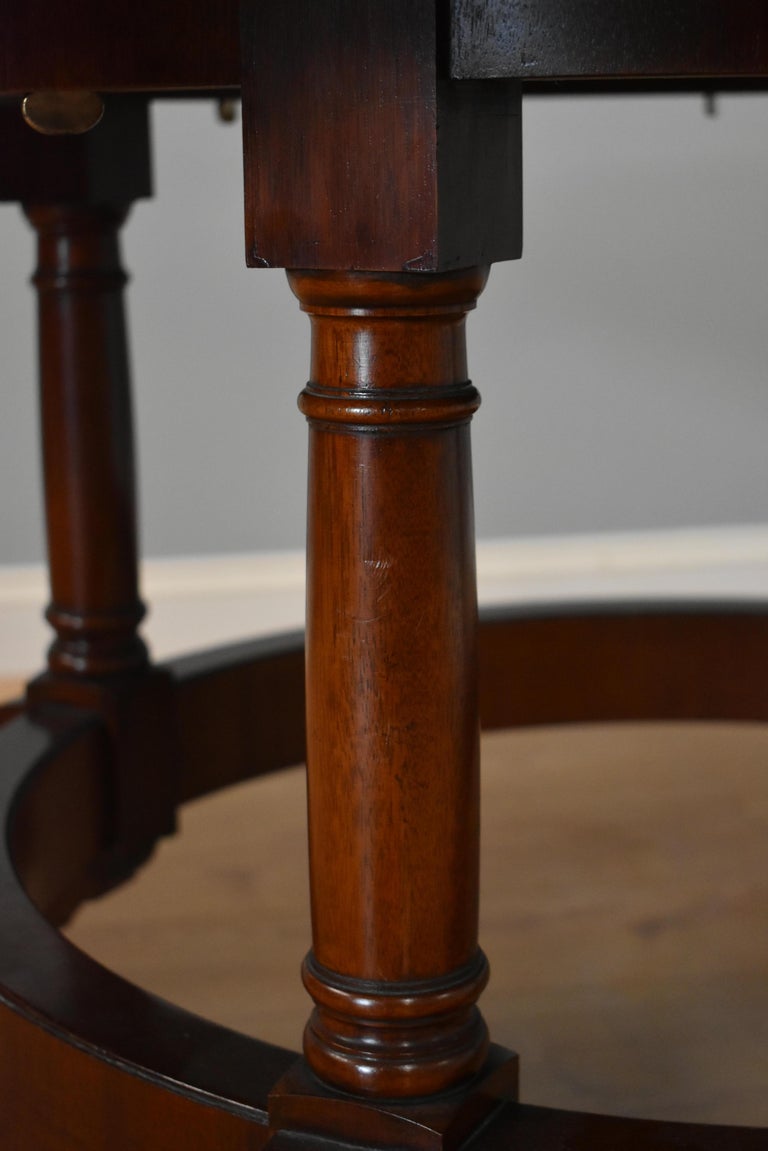 20th Century Extending Circular "Jupe" Style Dining Table and 12 Chairs ...