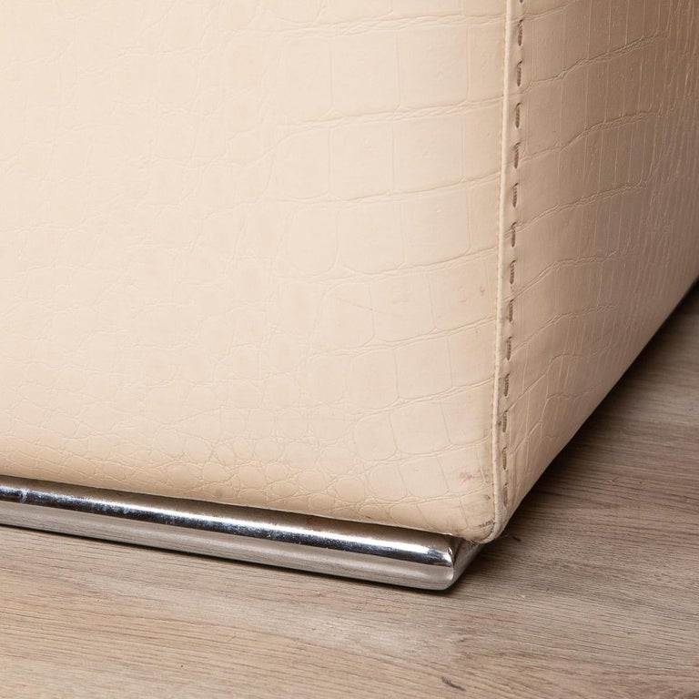 20th Century Faux Crocodile Leather Sofa By Fendi, Italy, c.1990 For ...