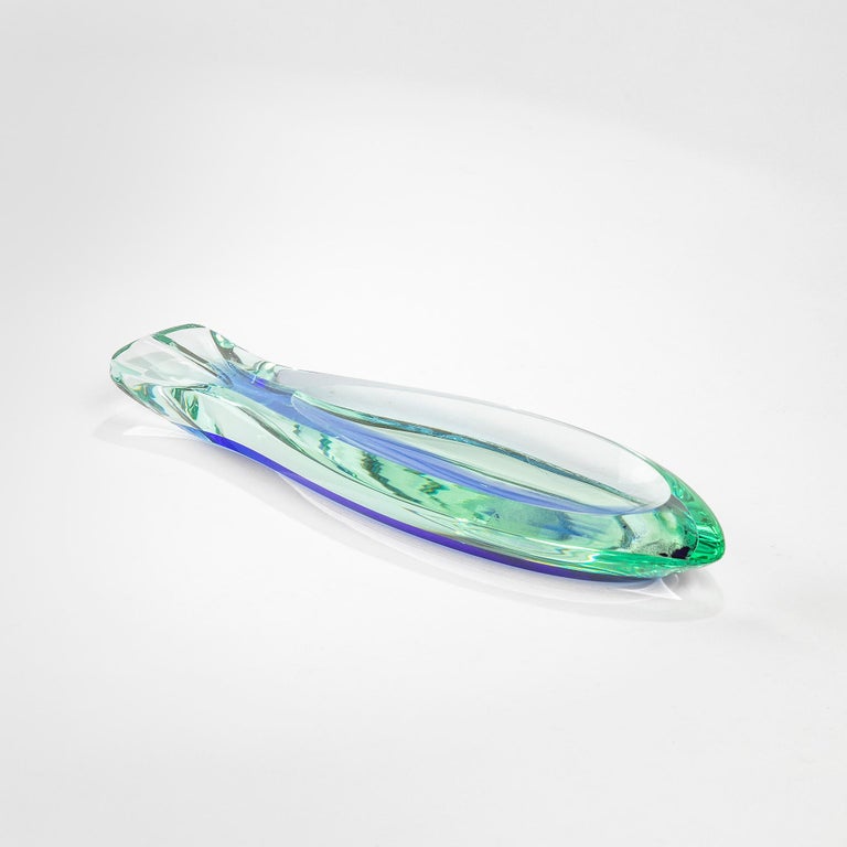 20th Century Fontana Arte Decorative Object in Ground Glass, 50s For ...