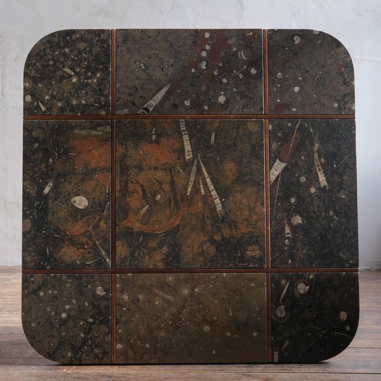 20th Century Fossil Marble Coffee Table For Sale at 1stDibs