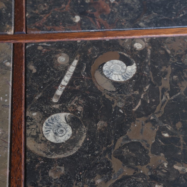 20th Century Fossil Marble Coffee Table For Sale at 1stDibs