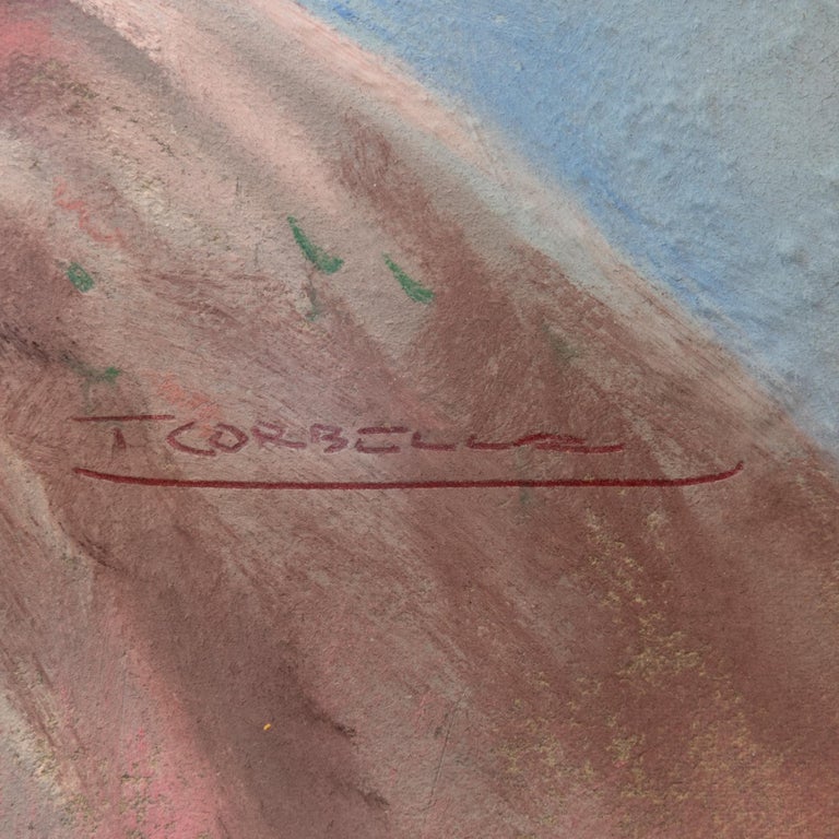 Modern Framed Italian Portrait by Tito Corbella For Sale at 1stDibs