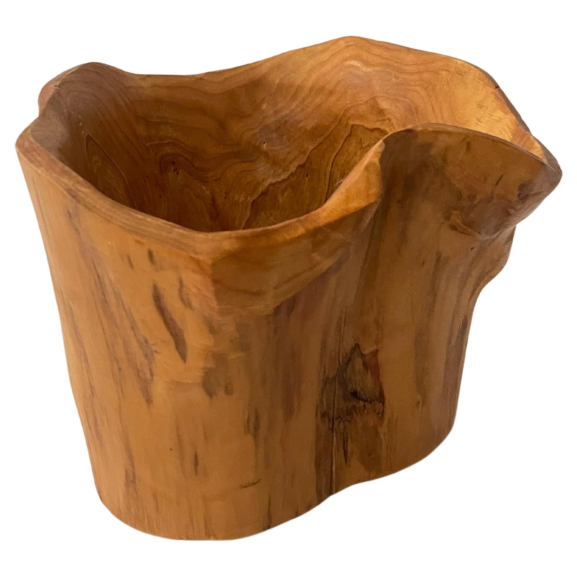 20th Century Freeform Abstract Wooden Sculpture Catchall For Sale at ...
