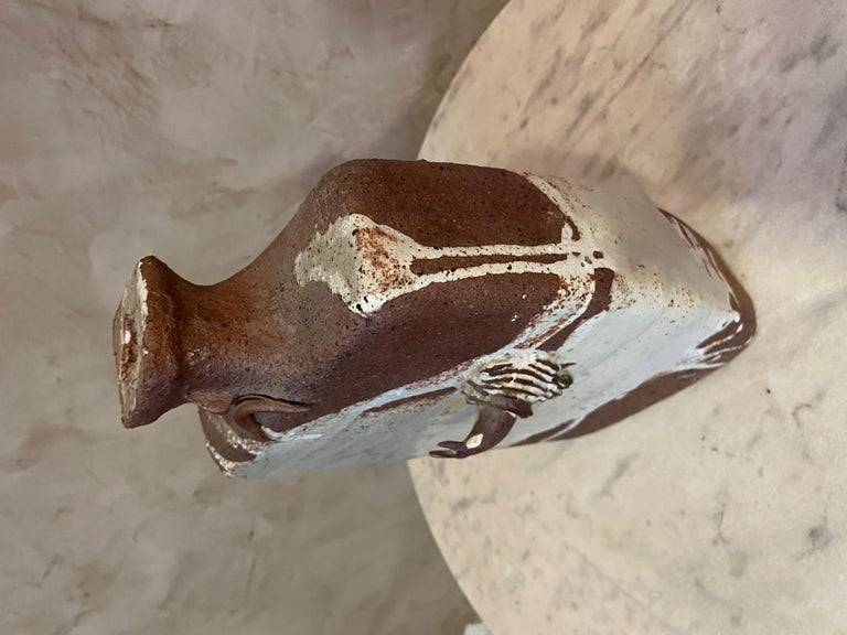 20th Century French Anthropomorphic Ceramic Vase, 1970s For Sale at 1stDibs