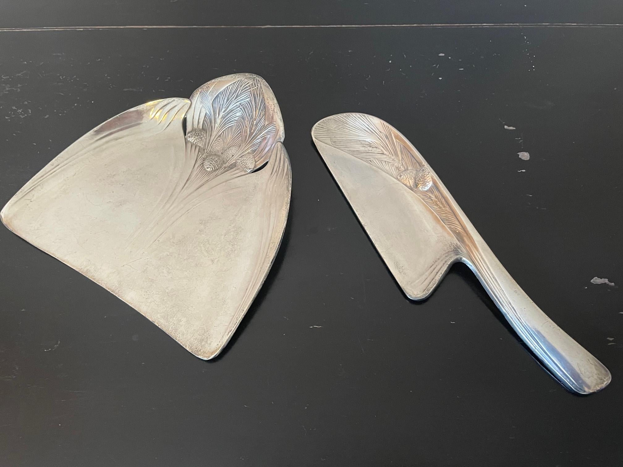 20th Century French Art Deco Silver Plated Crumble Shovel, 1930s For ...