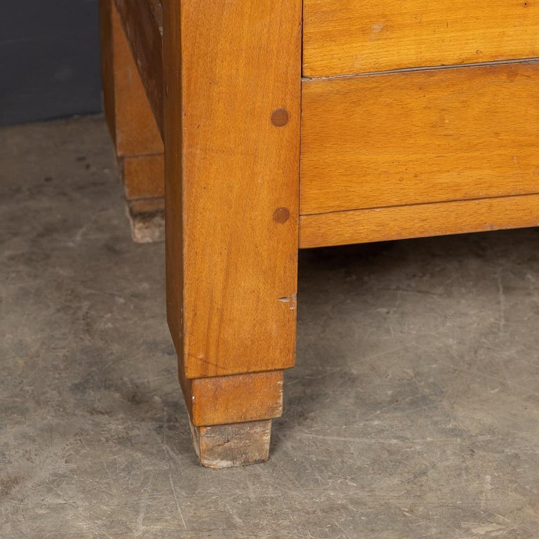 20th Century French Art Deco Solid Hornbeam Butchers Block, C.1920 For ...