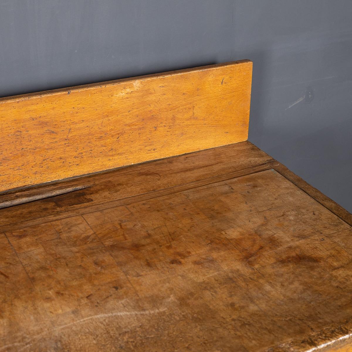 20th Century French Art Deco Solid Hornbeam Butchers Block, C.1920 at ...