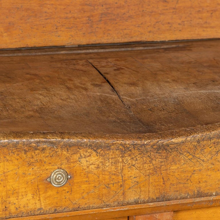 20th Century French Art Deco Solid Hornbeam Butchers Block, C.1920 For ...