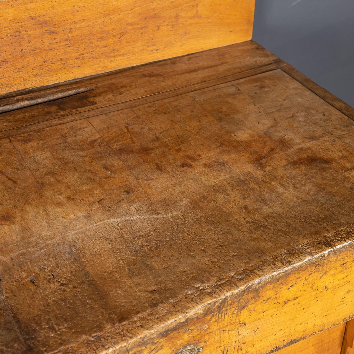20th Century French Art Deco Solid Hornbeam Butchers Block, C.1920 at ...