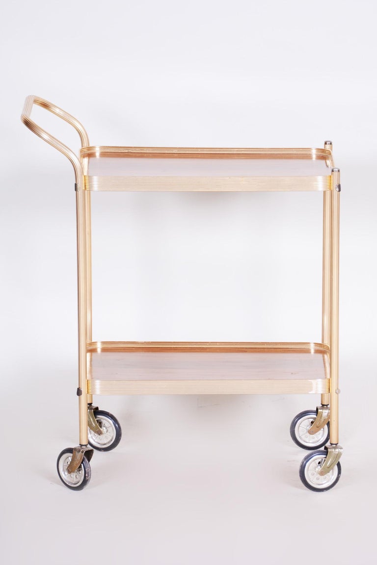 20th Century French Art Deco Trolley, Made Out of Brass Original ...