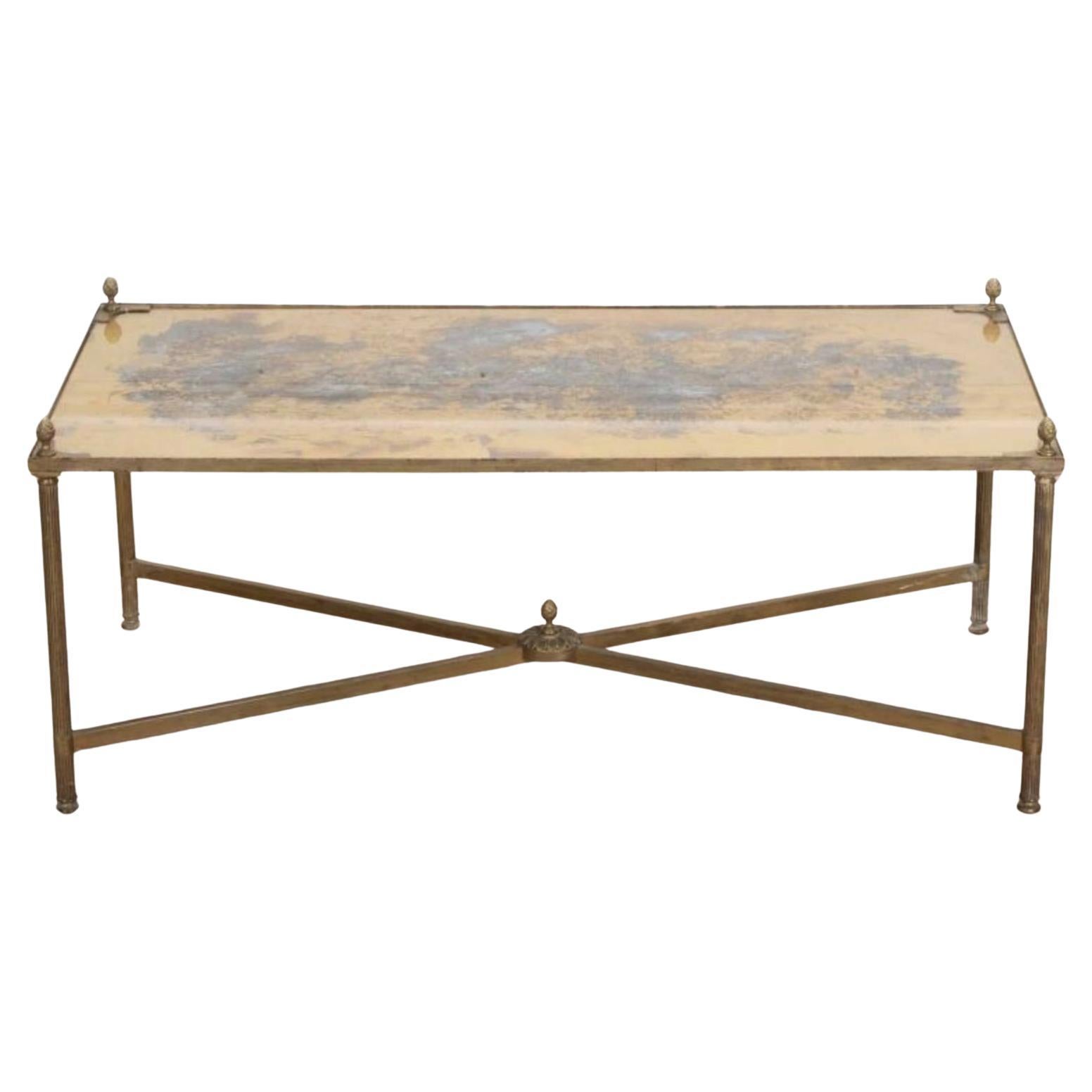 20th Century French Brass Low Table For Sale at 1stDibs