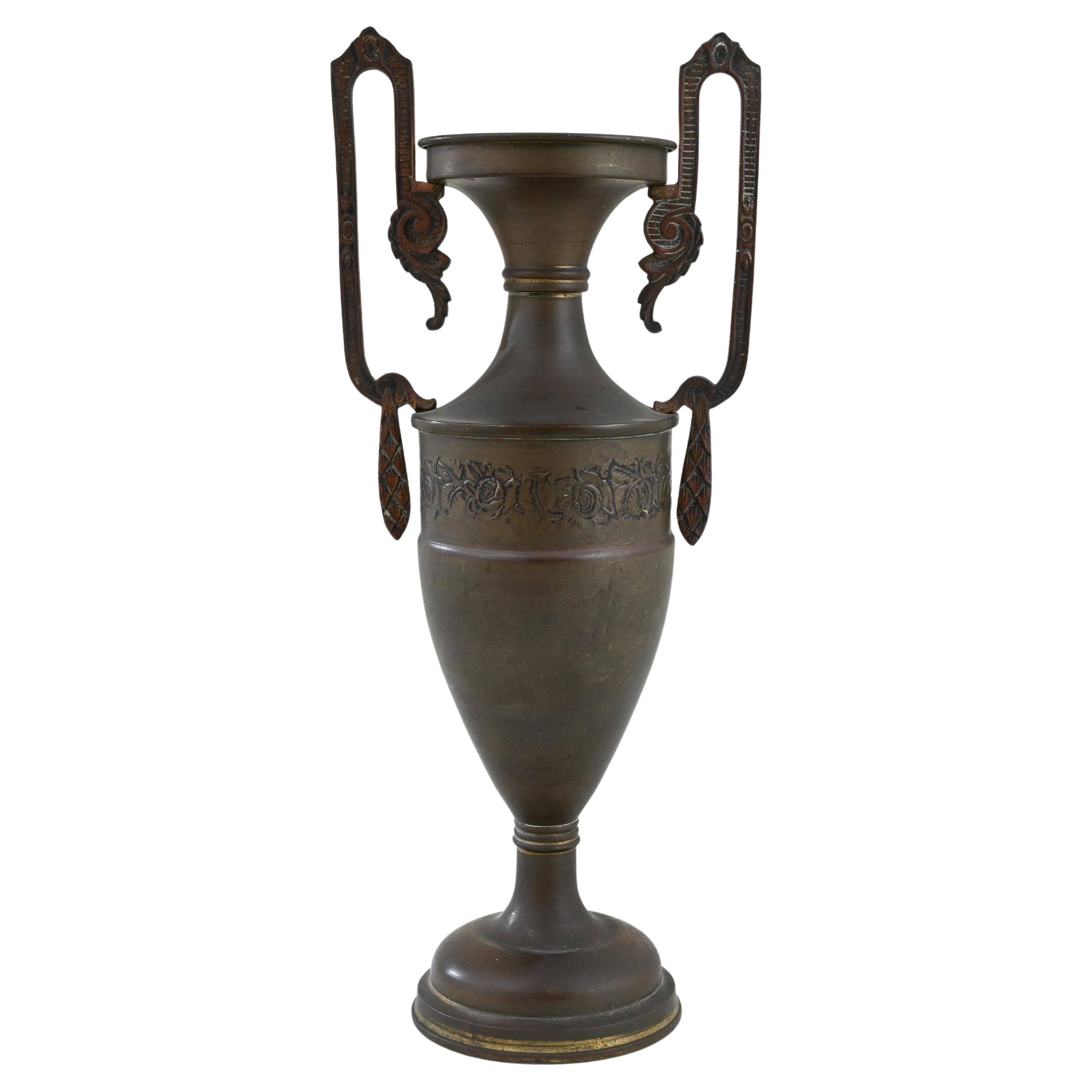 20th Century French Brass Vase For Sale at 1stDibs
