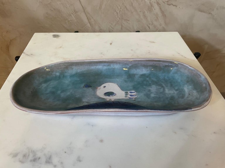 20th Century French Cloutier Ceramic Platter, 1950s at 1stDibs