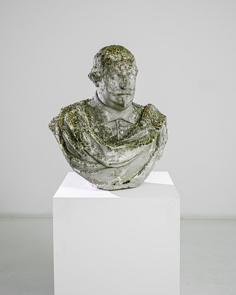 20th Century French Concrete Bust at 1stDibs