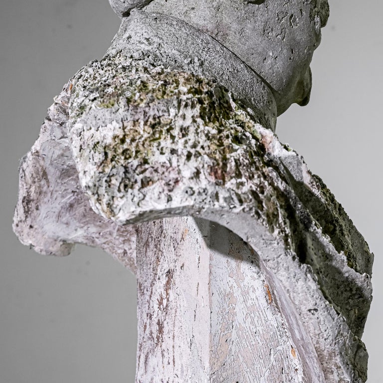 20th Century French Concrete Bust at 1stDibs