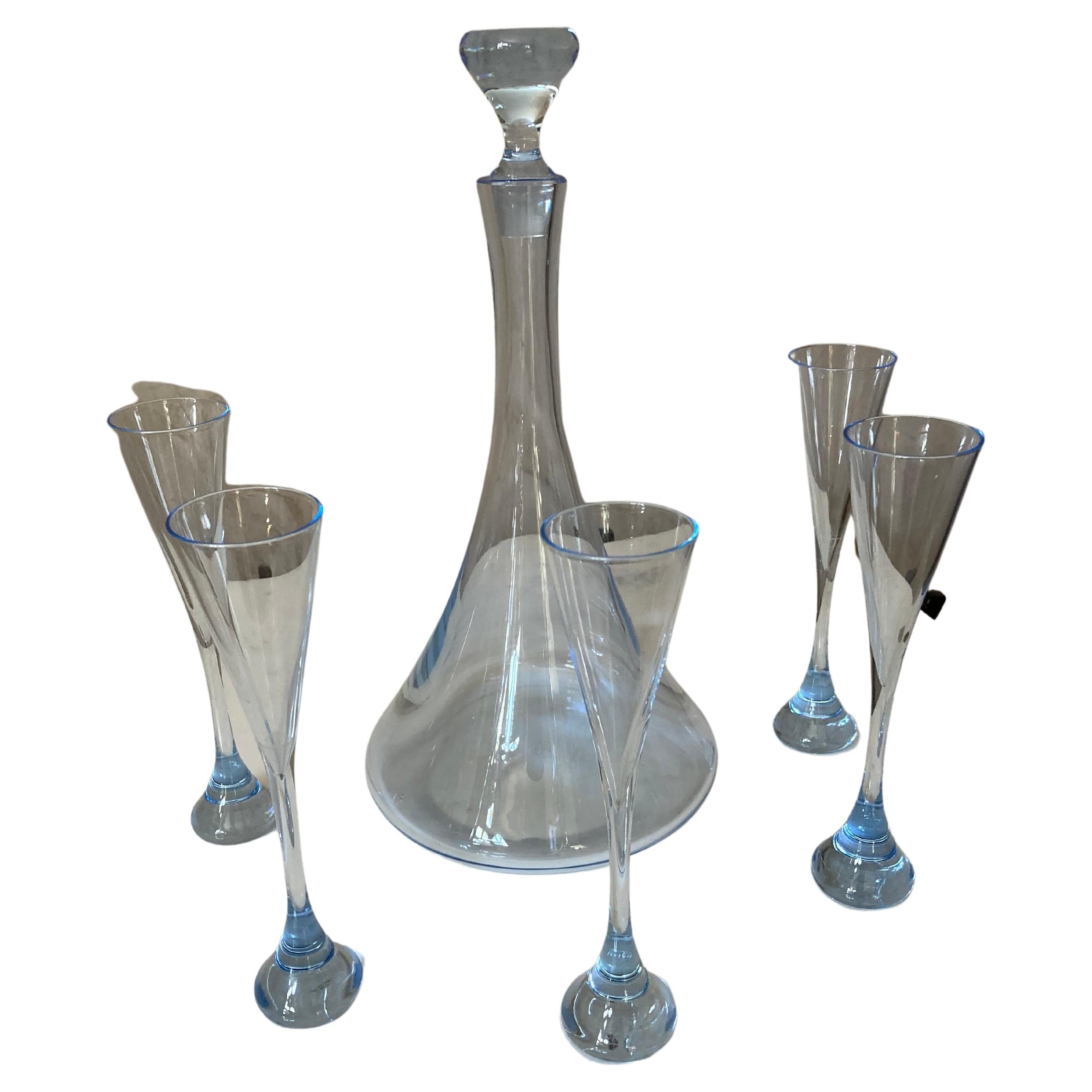 Baccarat Crystal Suite - In Flashed Red at 1stDibs