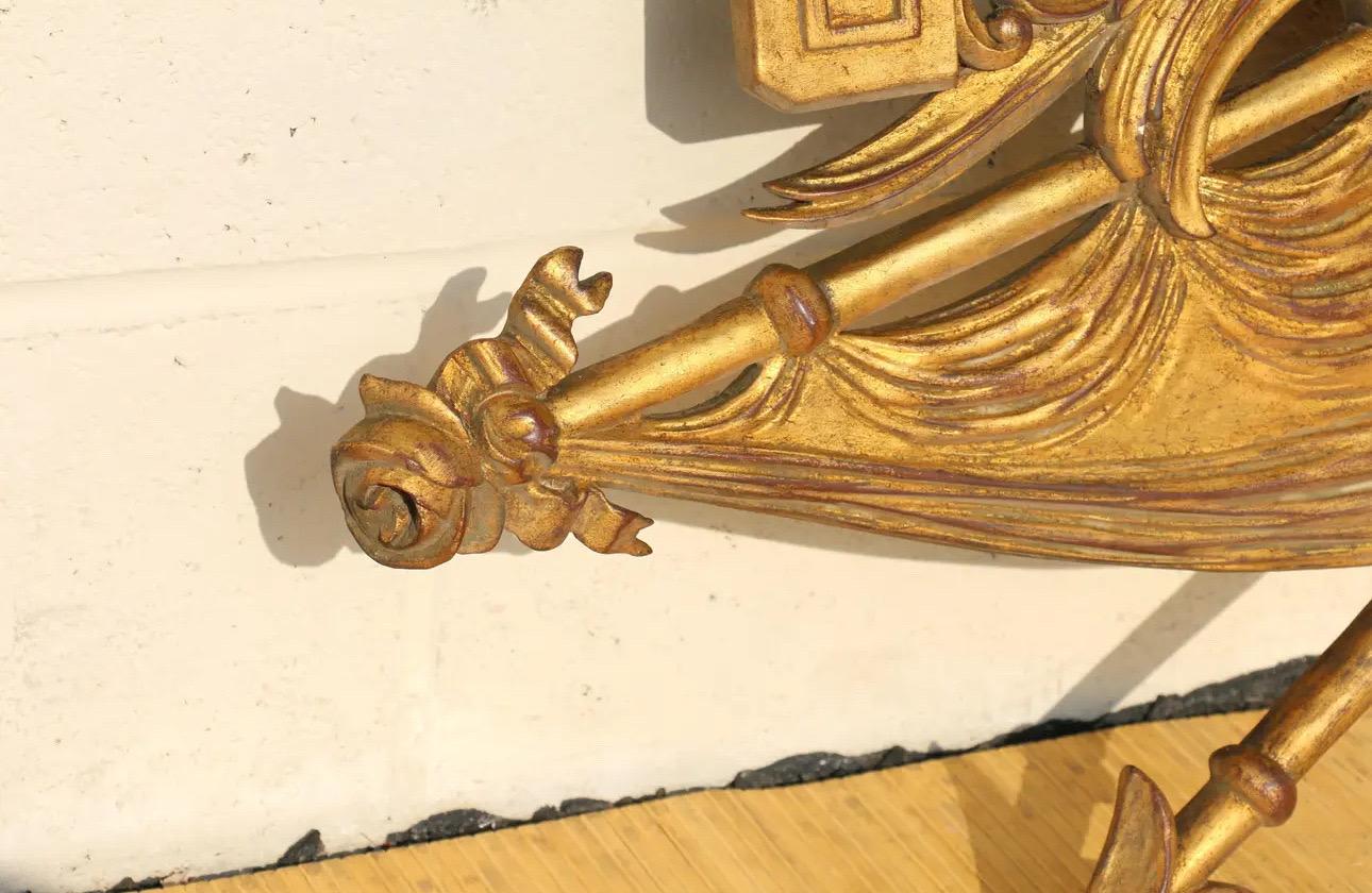 20th Century French Giltwood Trophy Mirror For Sale at 1stDibs