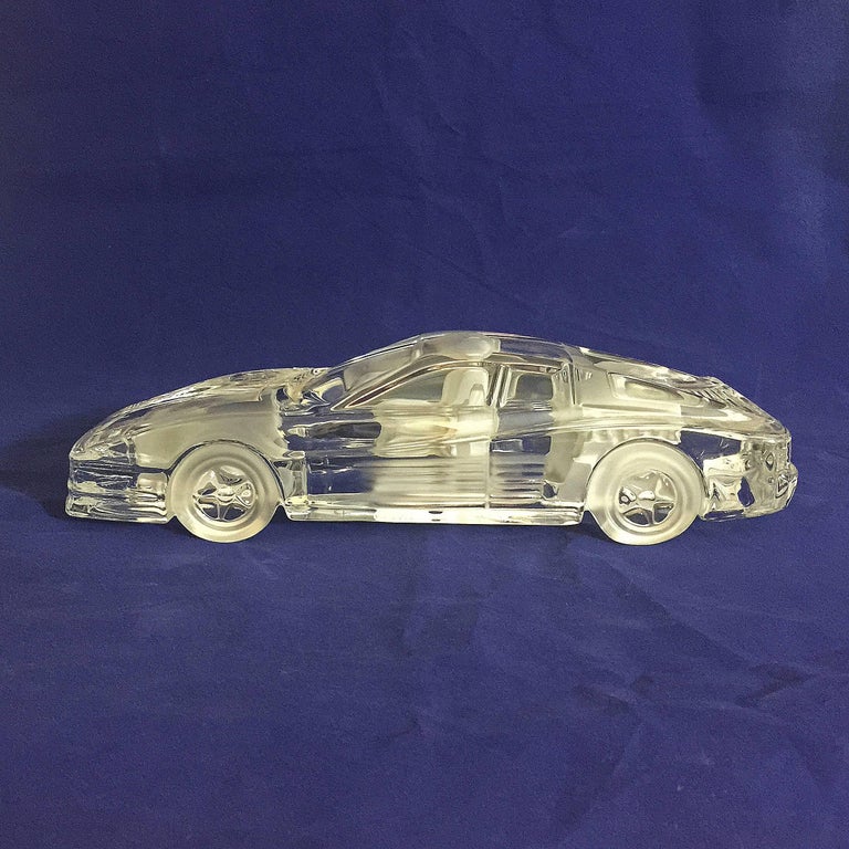 20th Century French Glass Car Ferrari Testarossa by Claude Nicolas Made ...