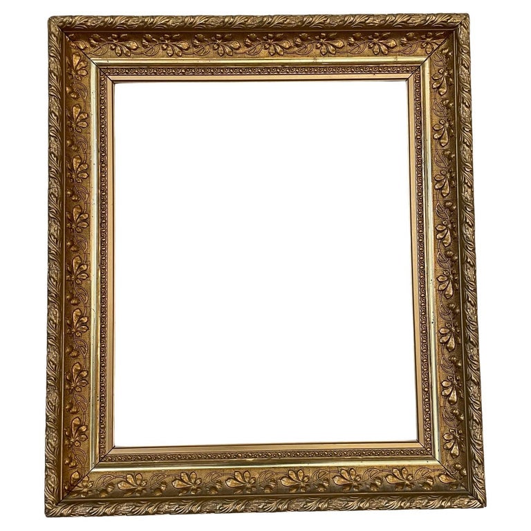 20th century French Golden Wood Frame, 1900s For Sale at 1stDibs