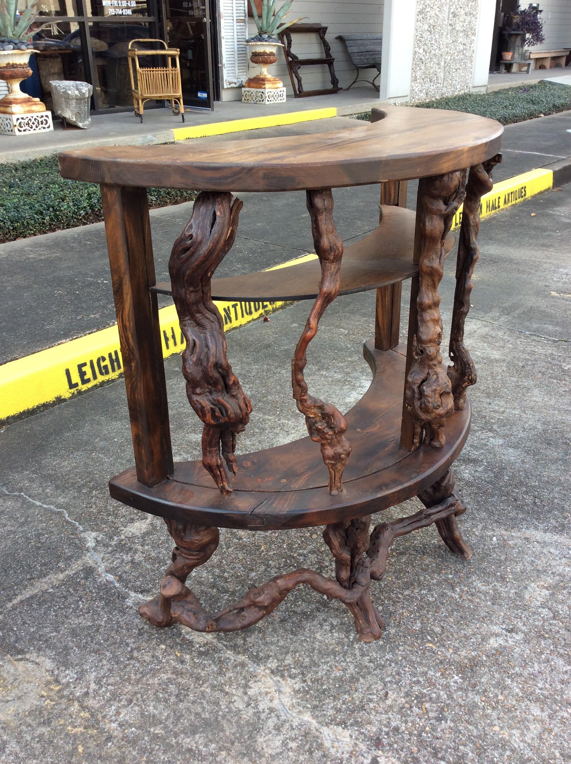 20th Century French Handmade Grapevine and Walnut Dry Bar For Sale at ...
