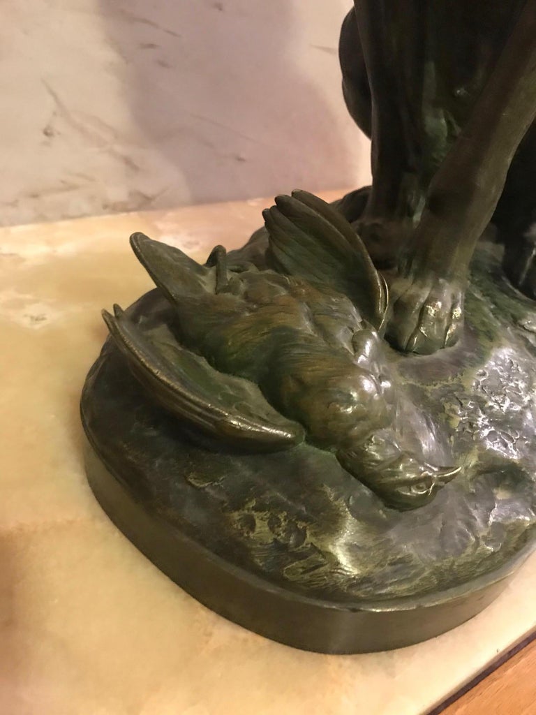 20th Century French Jules Edmond Masson Dog Bronze, 1920s at 1stDibs