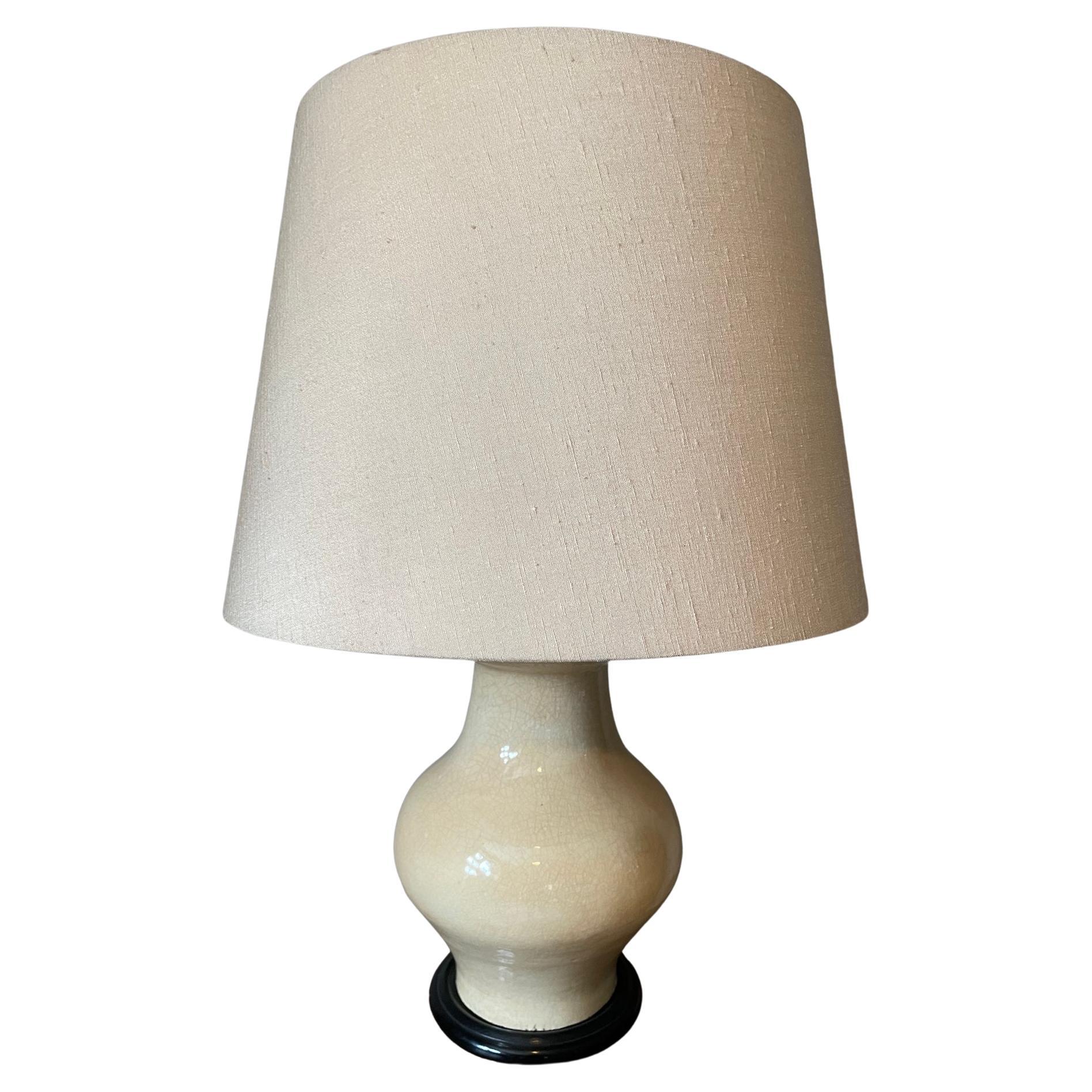 20th Century French Large Ceramic Table Lamp, 1970s For Sale at 1stDibs