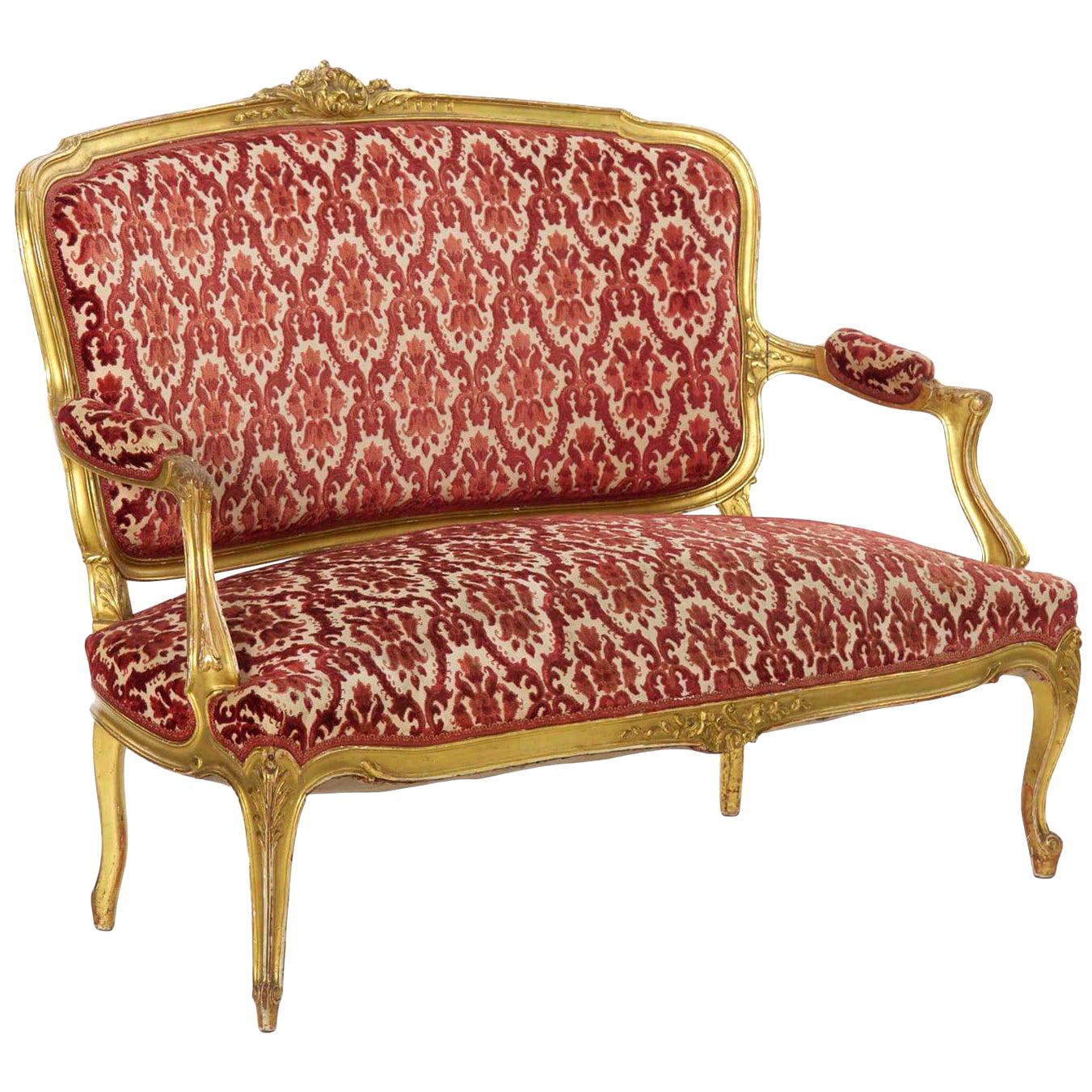 Louis XV Style Canape Sofa Settee For Sale at 1stDibs