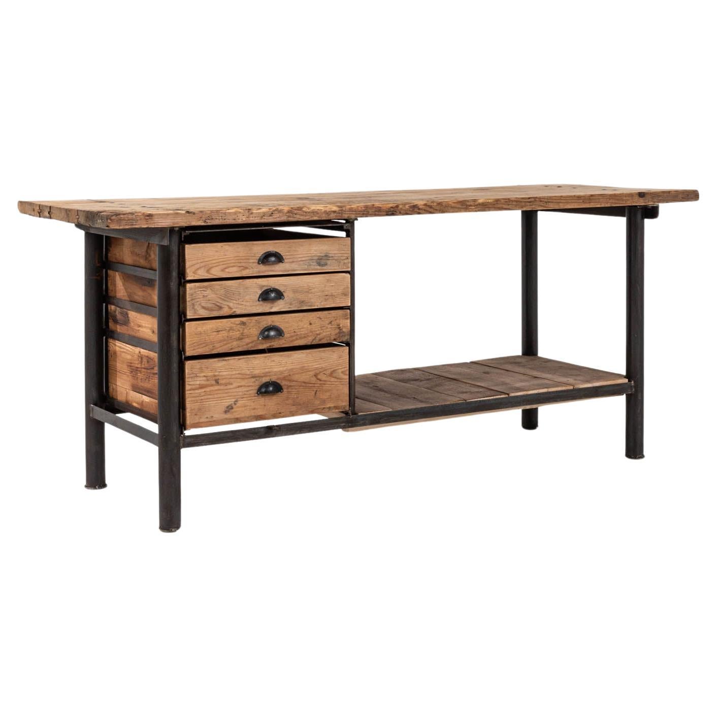 20th Century Belgian Wooden Work Table For Sale at 1stDibs