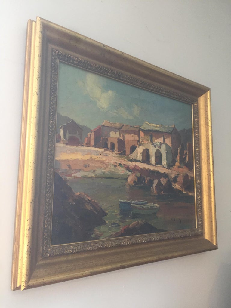 20th Century French Oil on Canvas Signed Pierre Bach For Sale at 1stDibs