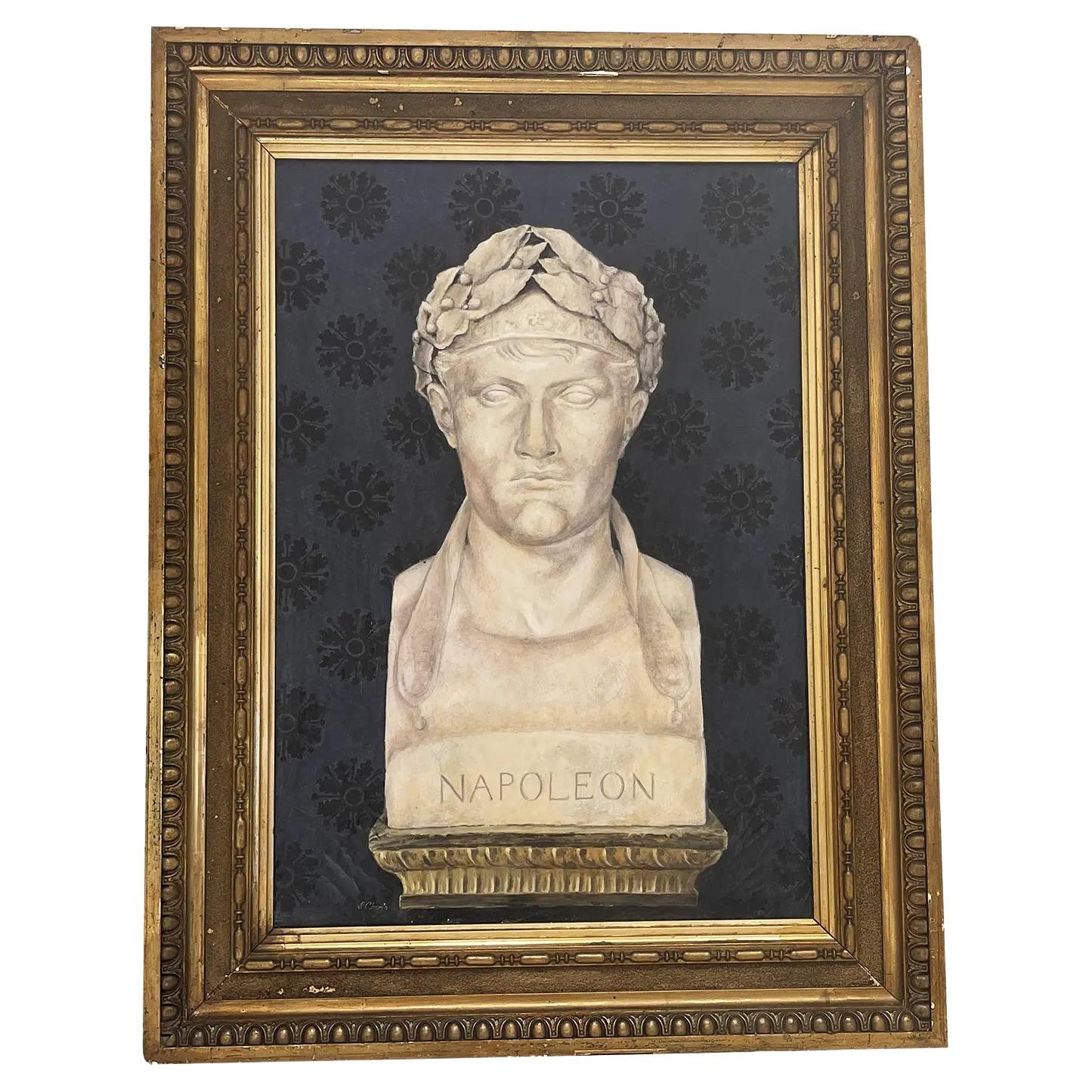 French Oil on Canvas Portrait of Napoleon Bonaparte at 1stDibs ...