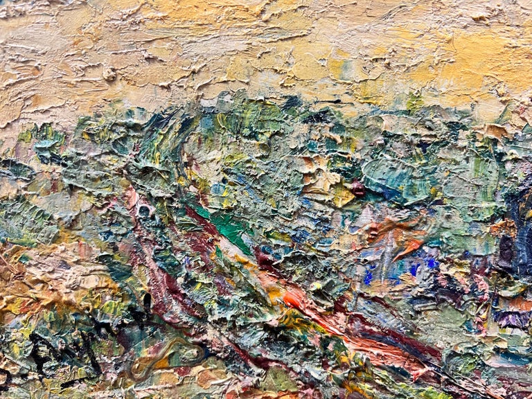 20th Century French - Very Thickly Painted Oil Painting Provence ...