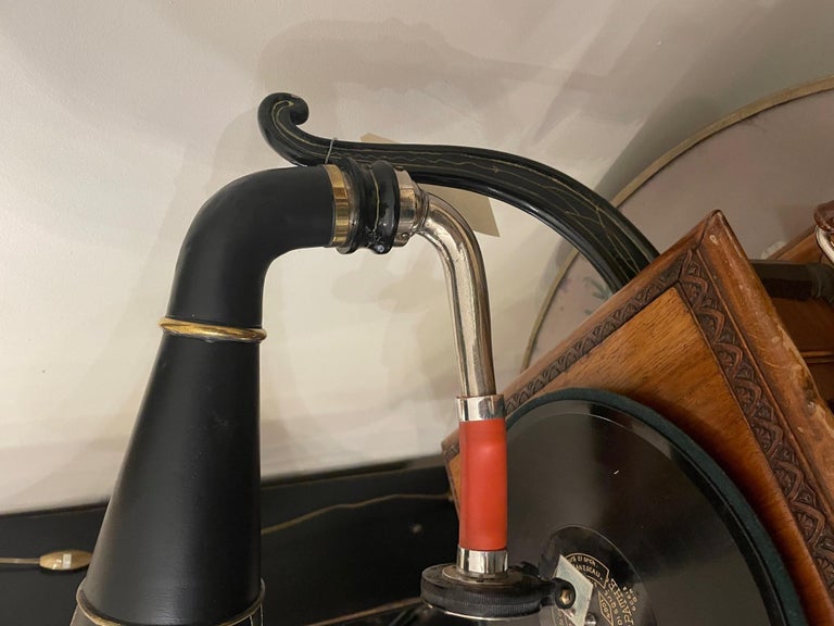 20th Century French Pathe Walnut and Sheet Metal Gramophone, 1920s at ...